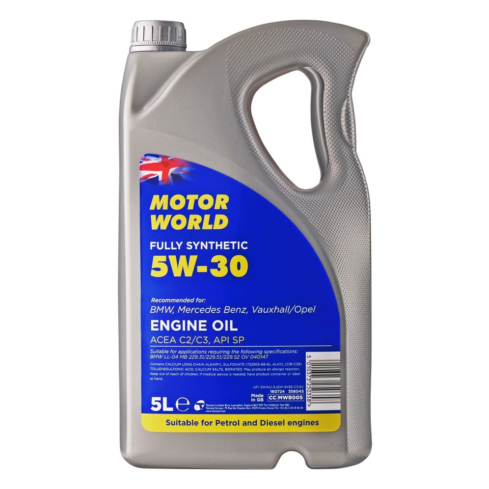 Oil & Air & Fuel Filter & 5L Engine Oil 5W30 Fits Dacia Duster Lodgy ...