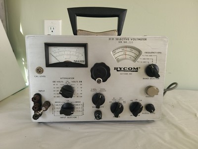 Rycom Instruments 3131 Selective Level Meter, Powers Up, AS IS UNTESTED ...