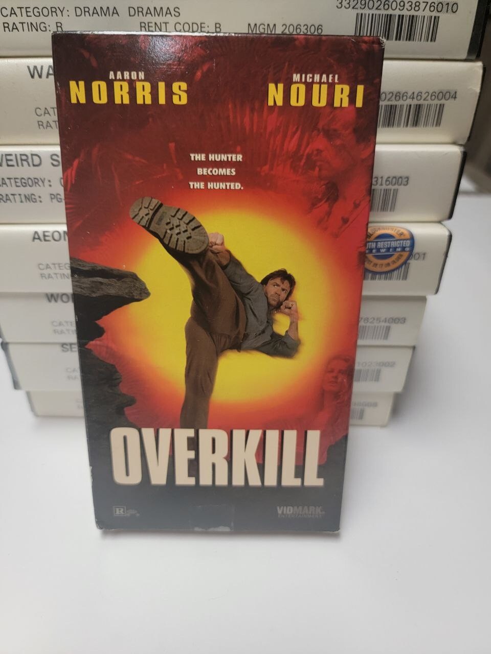Overkill 1996 VHS Vidmark Entertainment Aaron Norris Action *BUY 2 GET 1 FREE* 31398628033| eBay