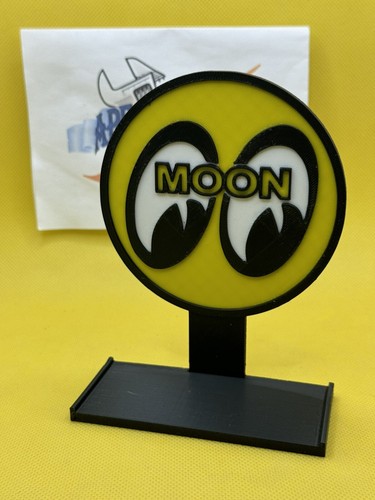 custom MOONEYES MOON EYES stand 1/64 diecast display Hot wheels Hw ...