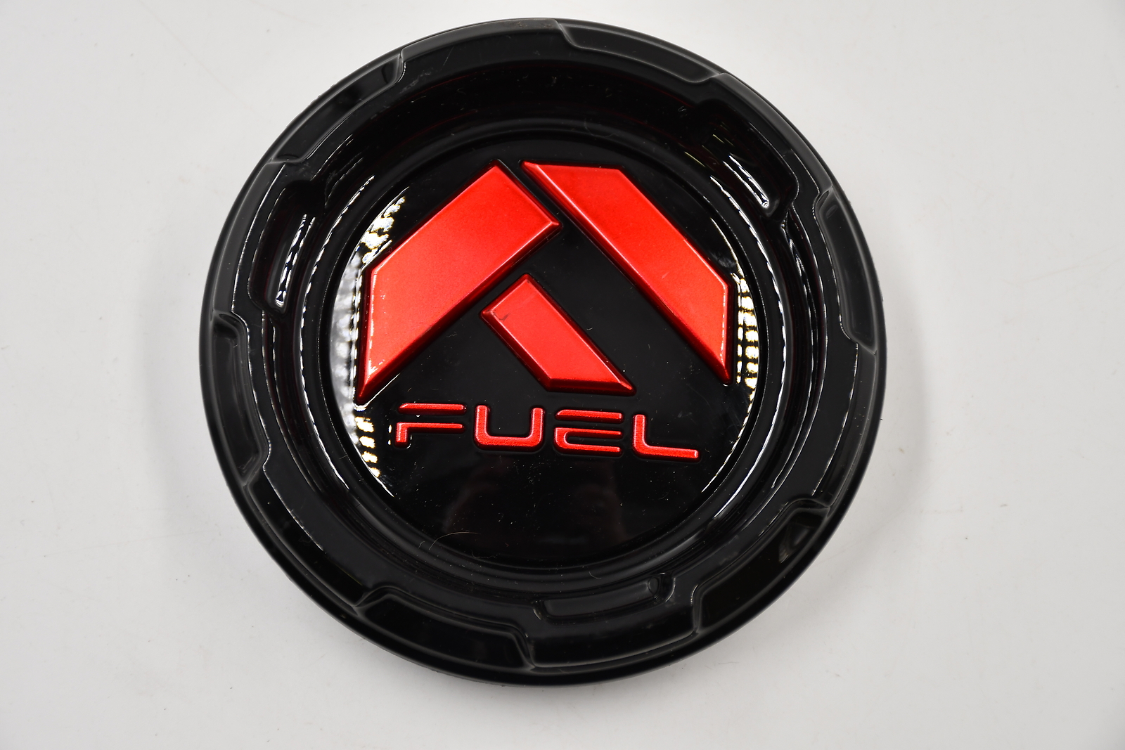 Fuel Off Road Gloss Black w/ Gloss Red Logo Wheel Center Cap Hub Cap ...