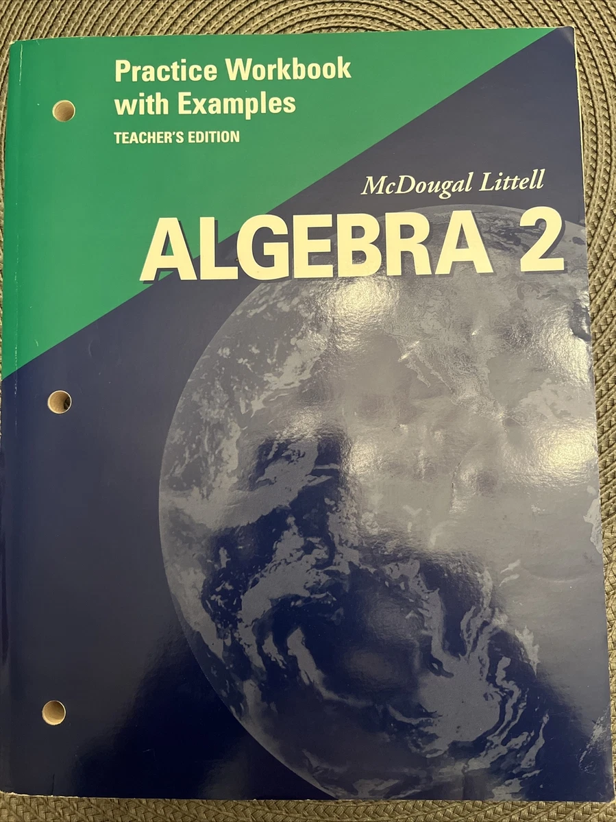Algebra 2 Textbook Mcdougal Littell