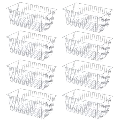 14" Wire Freezer Baskets Pantry Storage Binfarmhouse Metal Wire Storage ...