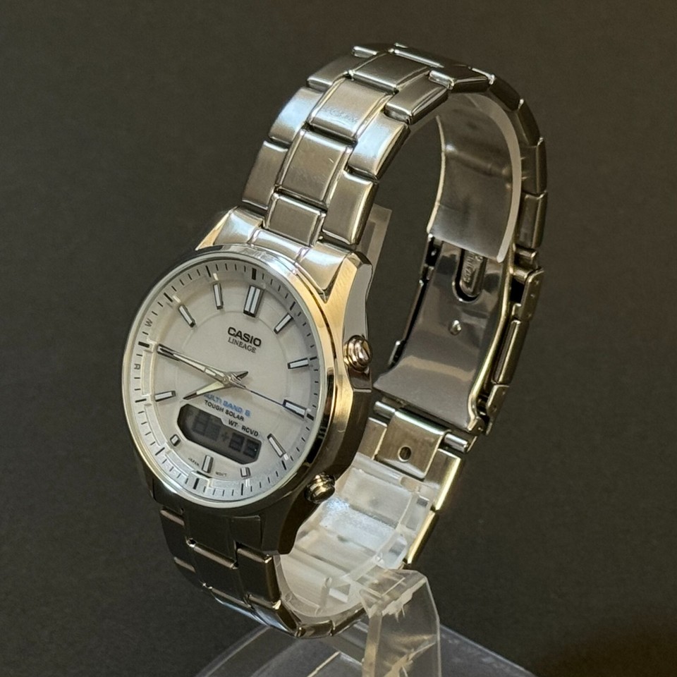 CASIO LINEAGE LCW-M100TSE Series Titanium Tough Solar Radio controlled ...