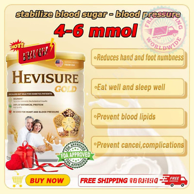 400g Authentic Hevisure Gold Diabetic Milk Stabilized Blood Plant Vege ...