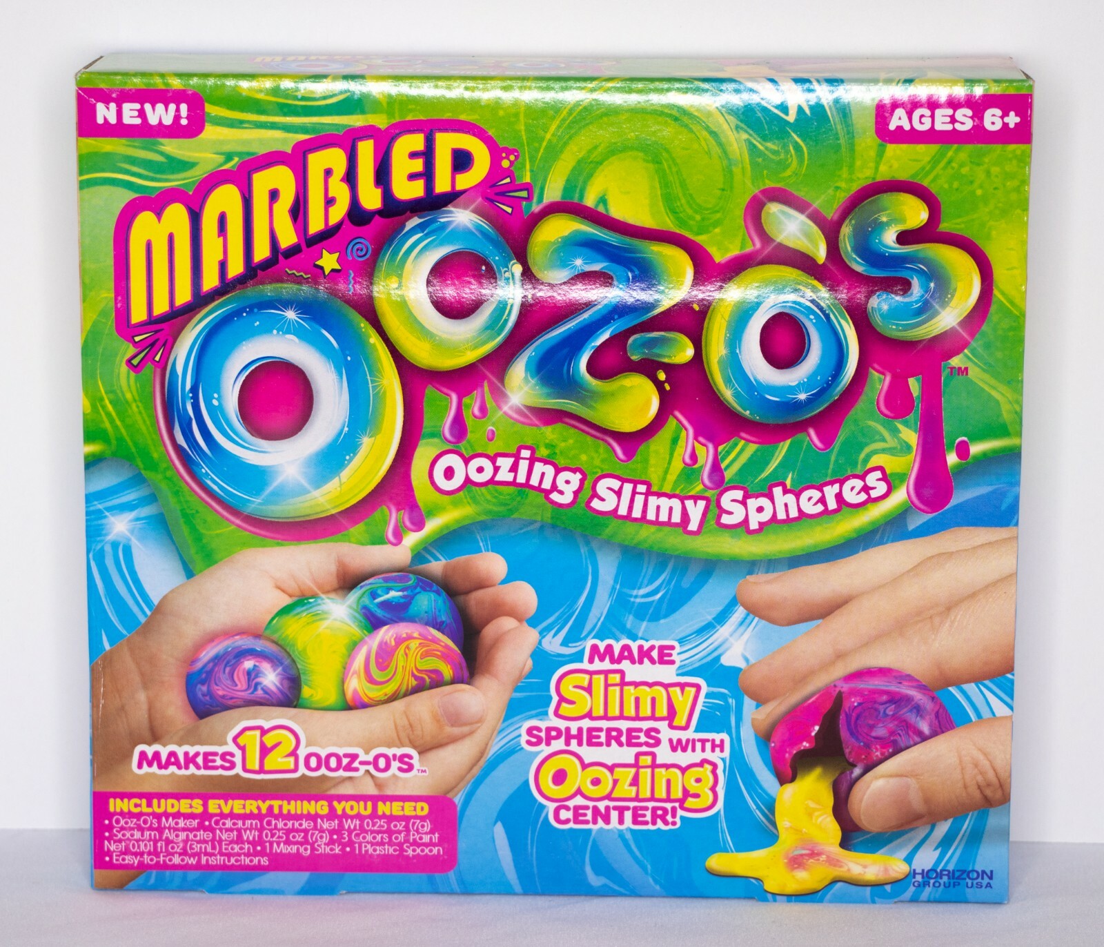Marbled Ooz-o's Oozing Slimy Spheres Kids Craft Kit Toy Maker Makes 12 ...