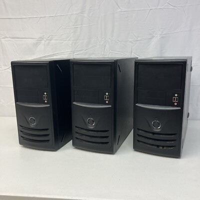 Lot Of 3 IN WIN Z589T.CH350TB3 Black SECC Micro ATX Mini Tower Computer ...