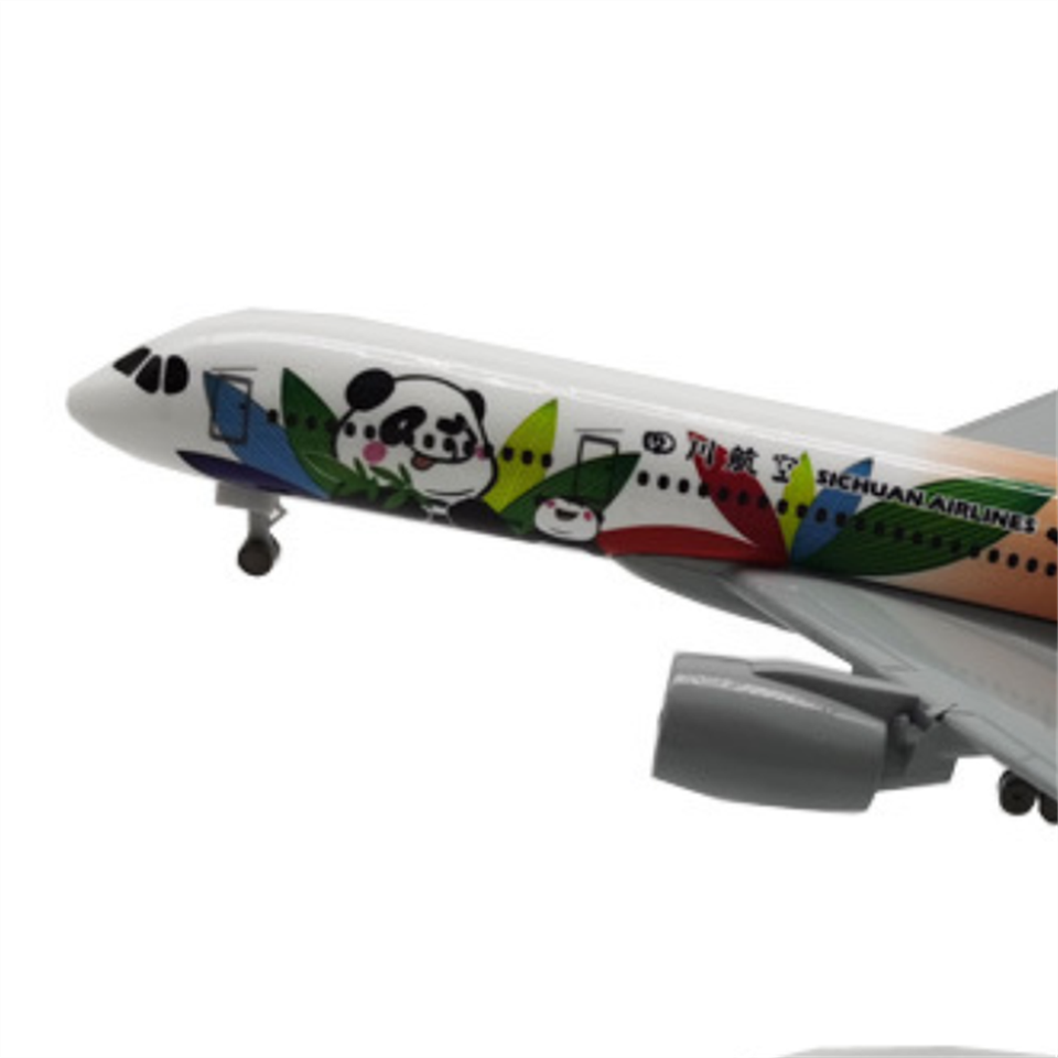 1/300 20cm Sichuan 350 A350 Panda Alloy Civil Airliner Aircraft Model ...