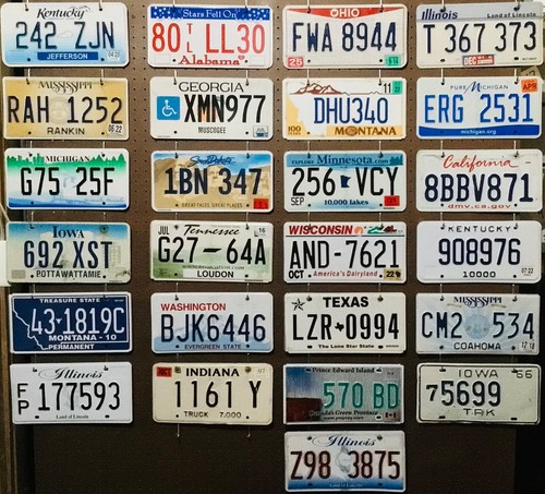 License Plate Lot - 25 plates, Bulk, Mixed States, Craft or Collect | eBay