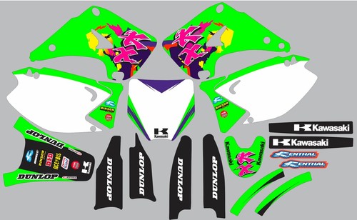 Graphic Kit for 2003-2012 Kawasaki KX 125 250 KX 250 125 Decals old ...