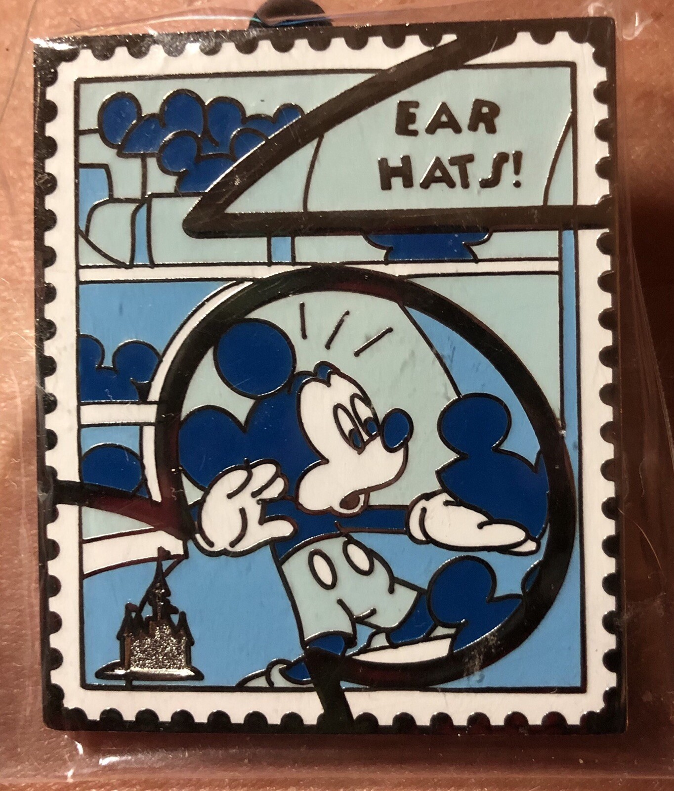 Disney Pin Trading Stamp Castle Mystery Mickey Mouse CHASER Silver ...