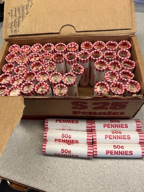 2025 P PENNY FULL BOX LINCOLN CENTS- 50 ROLLS! 🔥 OBW BU RED GEM 🔥LAST ...
