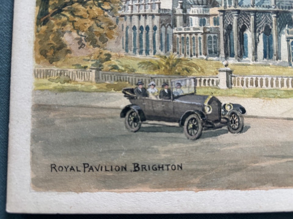 Original Watercolour By A R Quinton Brighton Pavilion For Postcard ...