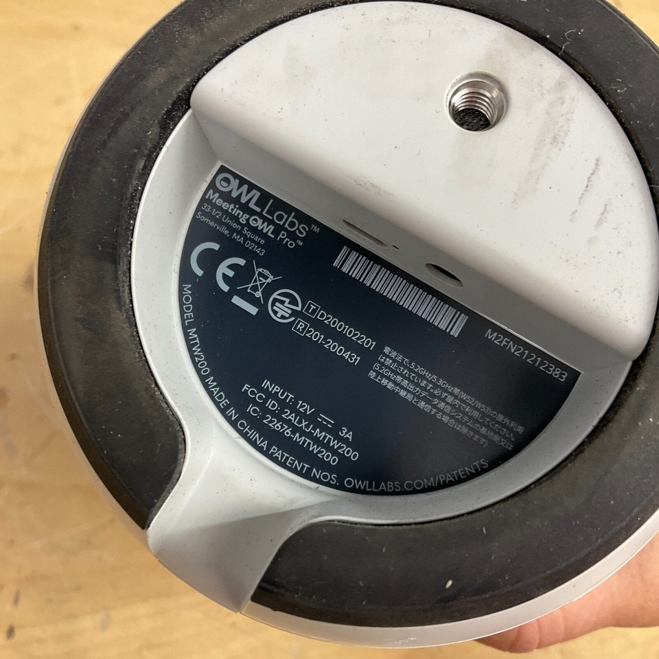 Owl Labs Meeting Owl Pro 1080p Smart Conferencing Camera MTW200 NO ...