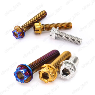 304 Stainless Steel Titanium Plated Hex Soket Cap Head Fancy Screws ...