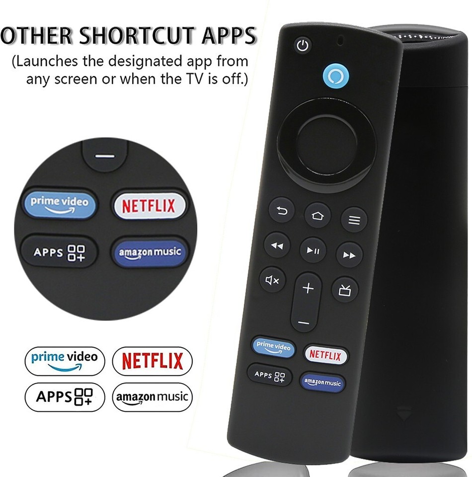 NEW AMAZON VOICE REMOTE CONTROL FIRE STICK TV REPLACEMENT PRIME STICK ...