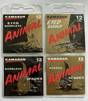 KAMASAN ANIMAL HOOKS - all patterns & sizes available & 89p P&P | eBay UK