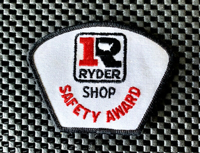 RYDER SHOP SAFETY AWARD EMBROIDERED SEW ON PATCH TRUCKING 4 x 3" NOS | eBay