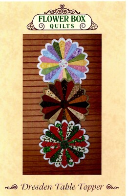 Dresden Table Topper Quilt Pattern by Flower Box Quilts | eBay
