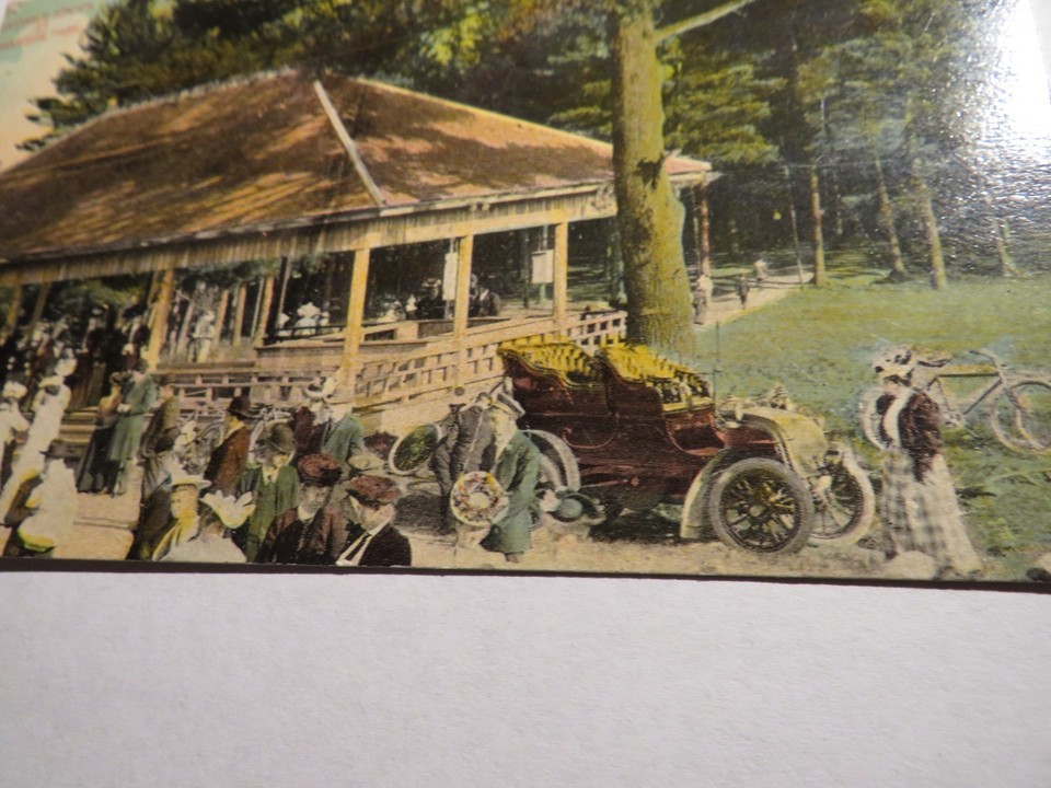 ANTIQUE 1907-1915 RPPC ENTRANCE STATION AT BROOKSIDE AMUSEMENT PARK ...