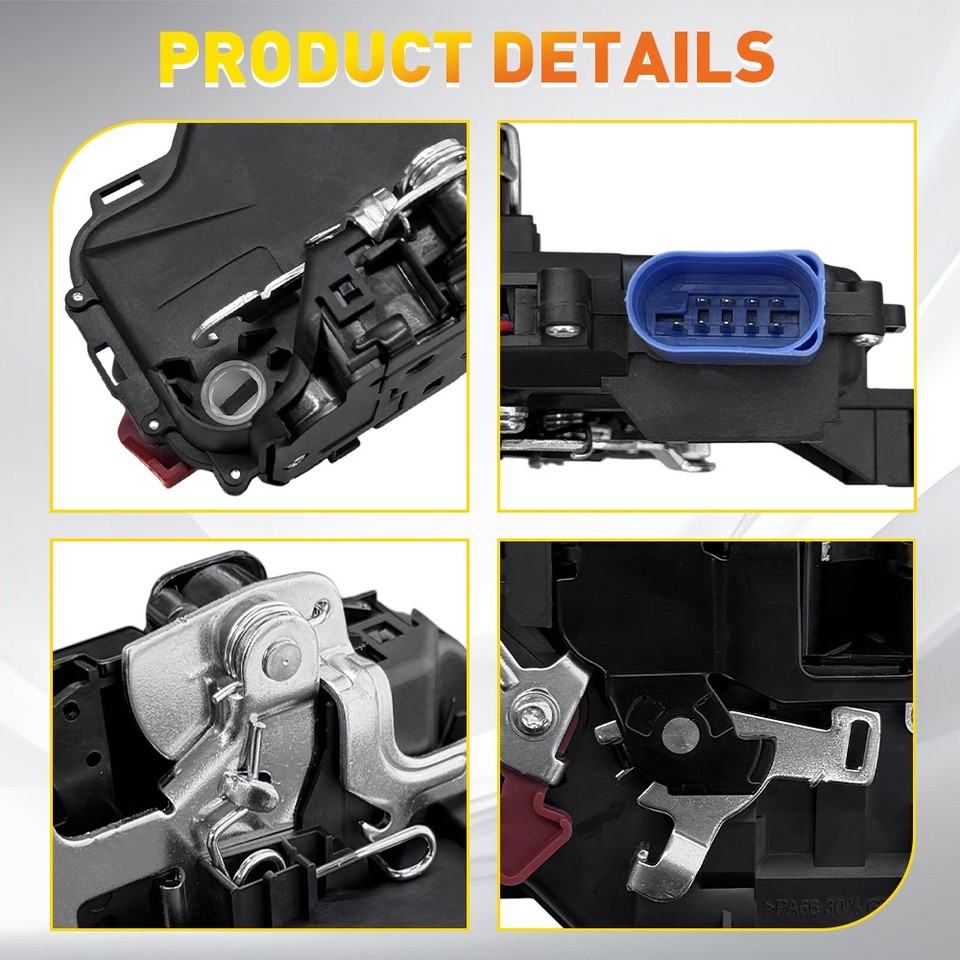 For VW Golf MK5 03-15 Front Left Right Side Door Lock Central Actuator ...