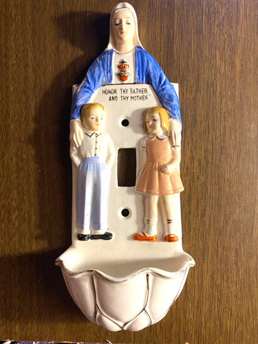 Religious Light Switch Cover Sacred Heart Virgin Mary Kids Holy Water ...