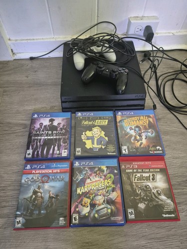 PlayStation 4 Bundle With 3 Controllers 6 Games Tested Good Condition ...