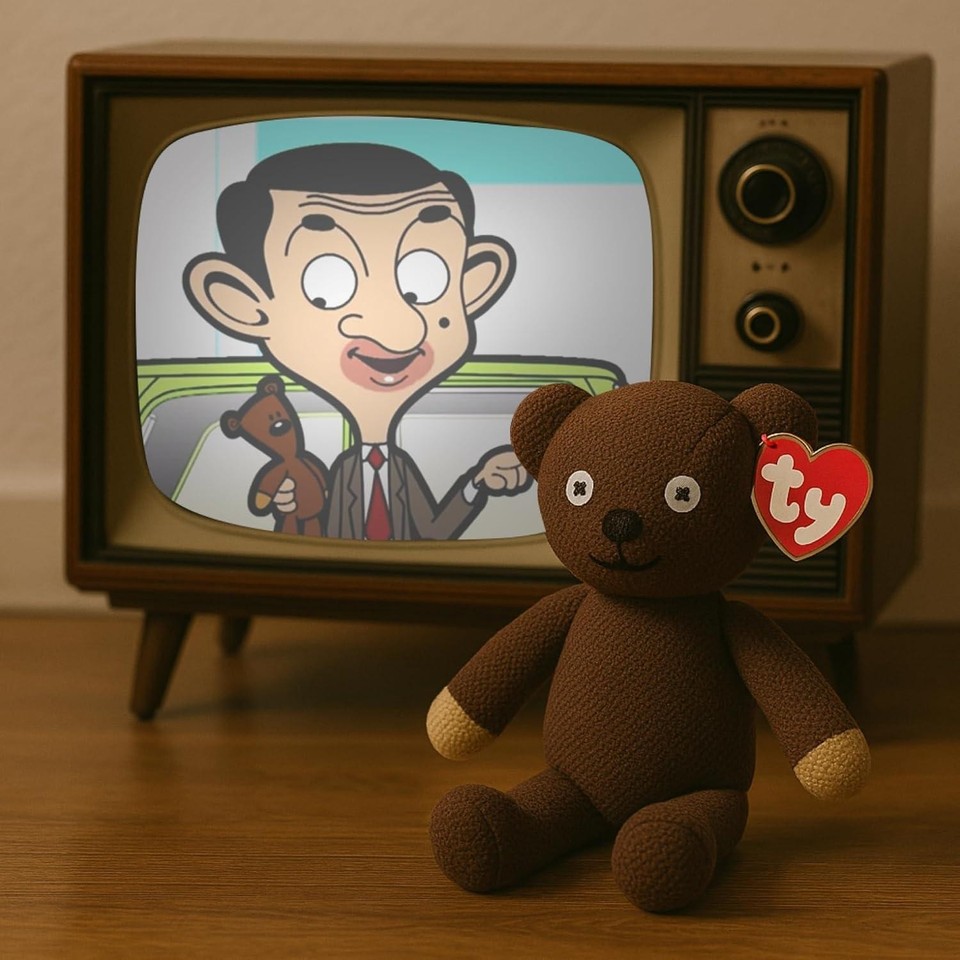 TY Mr. Bean Teddy Bear Regular – Iconic Soft Plush Toy from the Classic ...