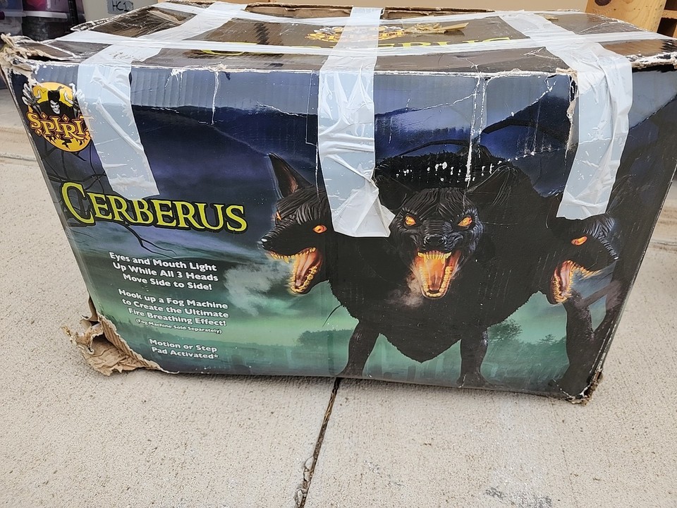 Spirit Halloween Cerberus Dog Prop Animated Animatronic Retired ...