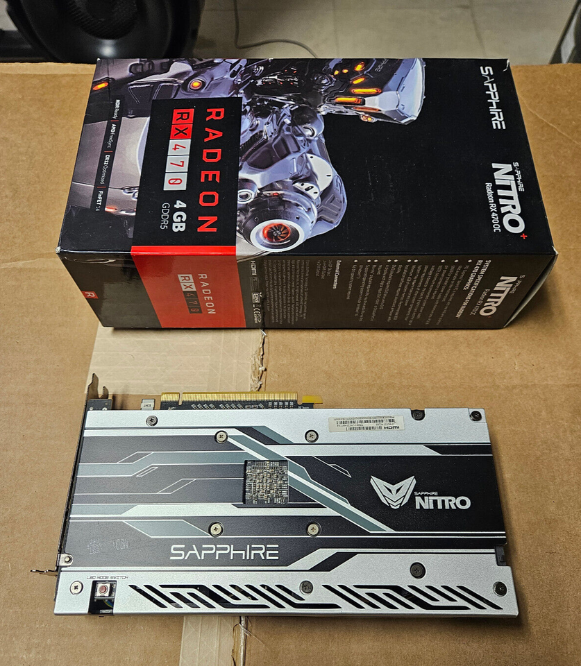 Sapphire Radeon Nitro RX 470 4GB GDDR5 Dual HDMI / DVI-D / Dual DP w ...