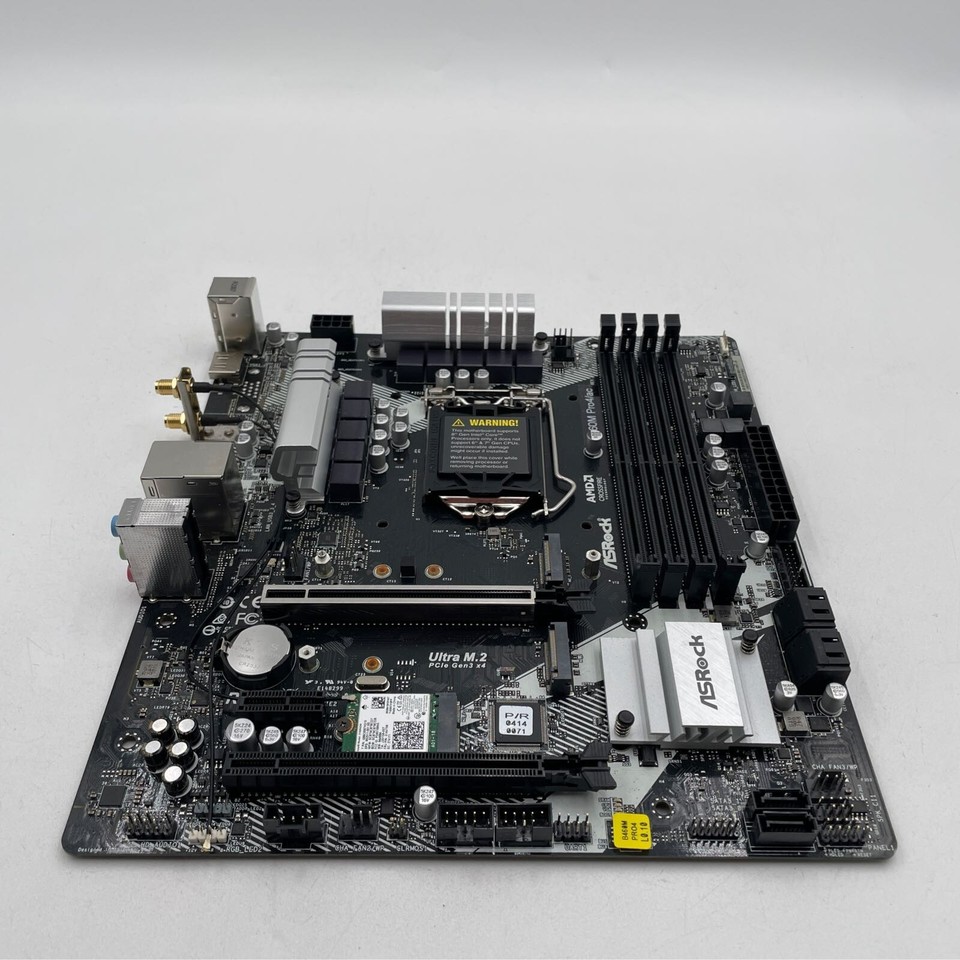 ASRock B460M Pro4/ac WIFI Intel LGA1200 DDR4 mATX Motherboard | eBay