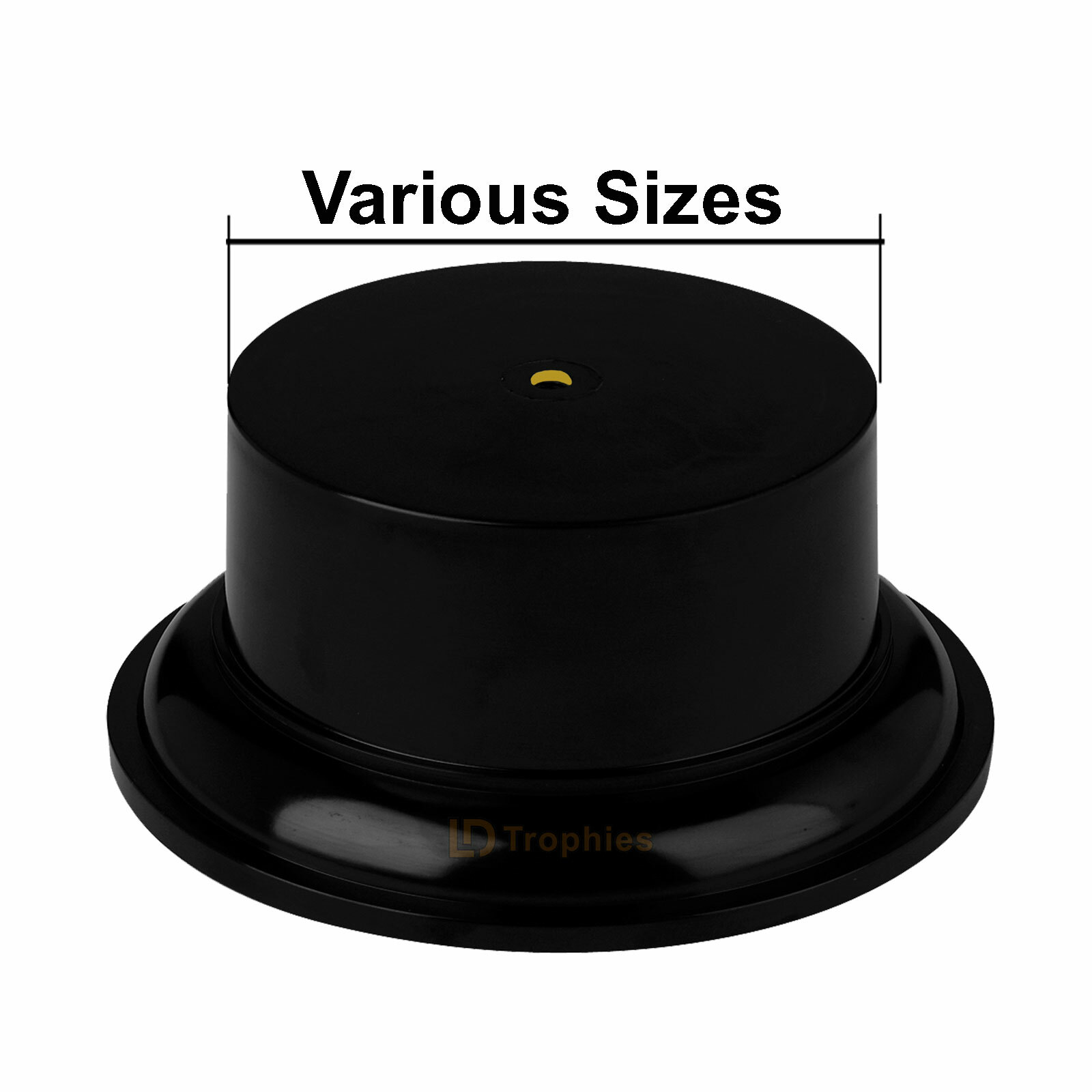 Black Trophy Plinth, Round Black Trophy Base, Compound Trophy Base ...