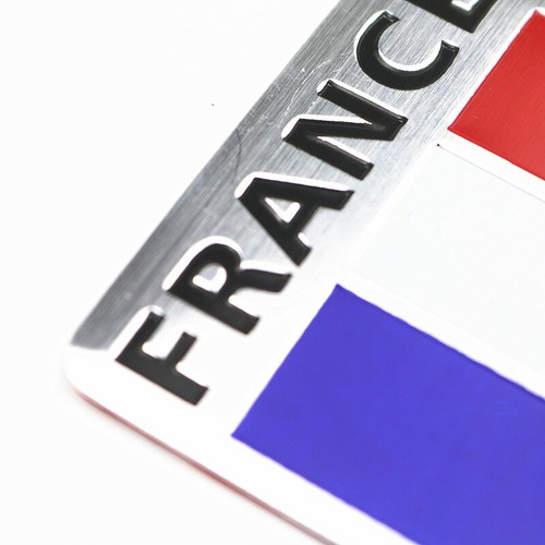 4pcs Aluminum France French Flag Car Accessories Emblems Badges ...
