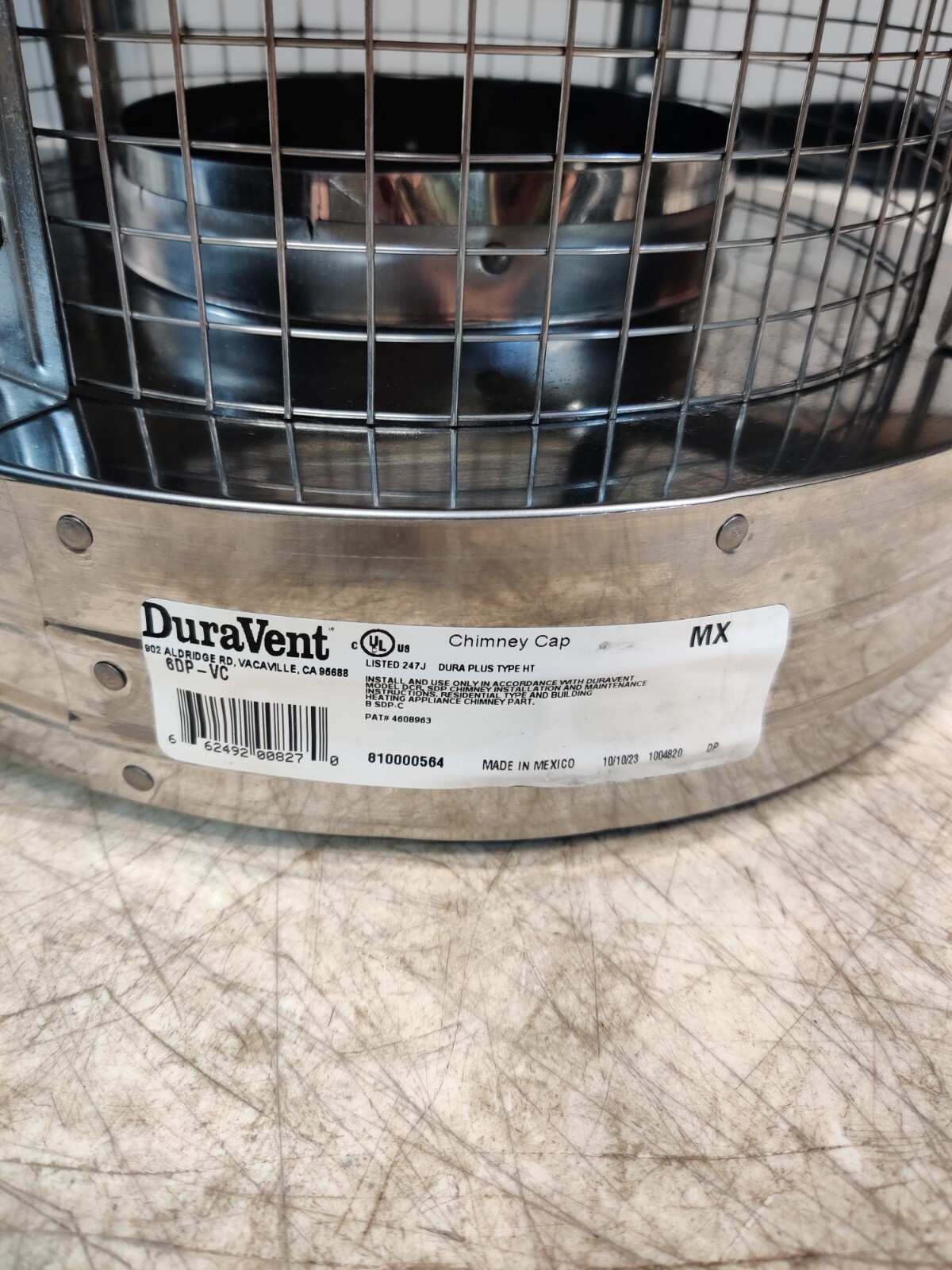 DuraVent 6DP-KTUP 6 inch Wall Chimney Pipe KIT OPEN BOX | eBay