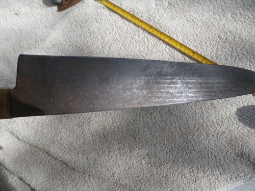 Antique Carbon Steel Blacksmith Butchers Knife 12 inch wide Blade | eBay