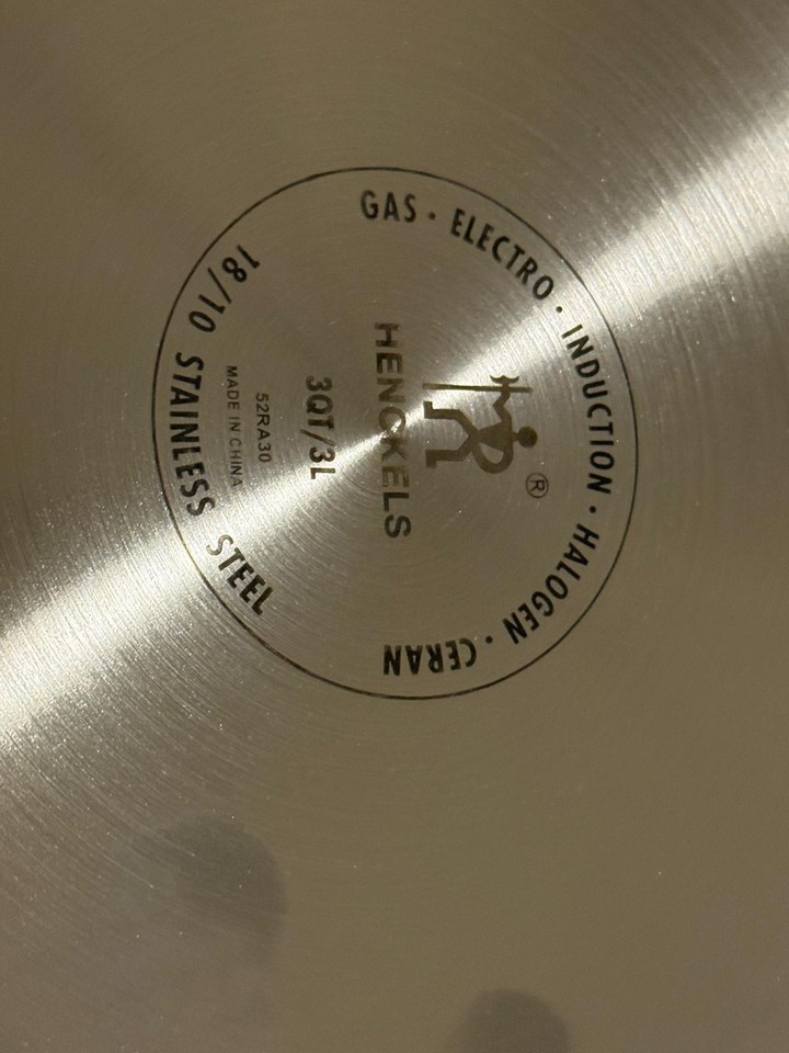 Zwilling J.A. Henckels 3Qt /3L 18/10 Stainless Steel Sauce Pot Lid ...