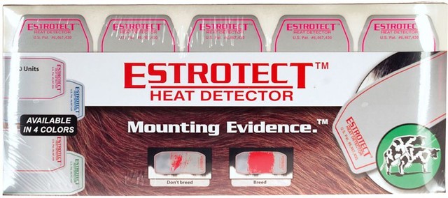 50 Pink Heat Detectors Estrotect Estrus Alert Patches for sale online ...