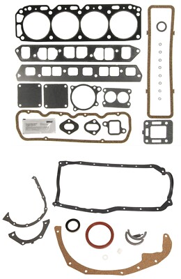 MARINE Set w/Head+Oil Pan Gaskets Mercruiser Volvo w/GM 3.0L 181 140-hp ...