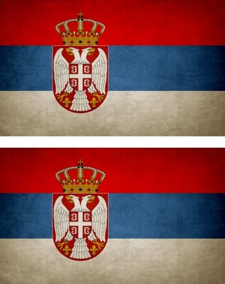 2x Sticker flag vinyl country vintage SRB serbia | eBay