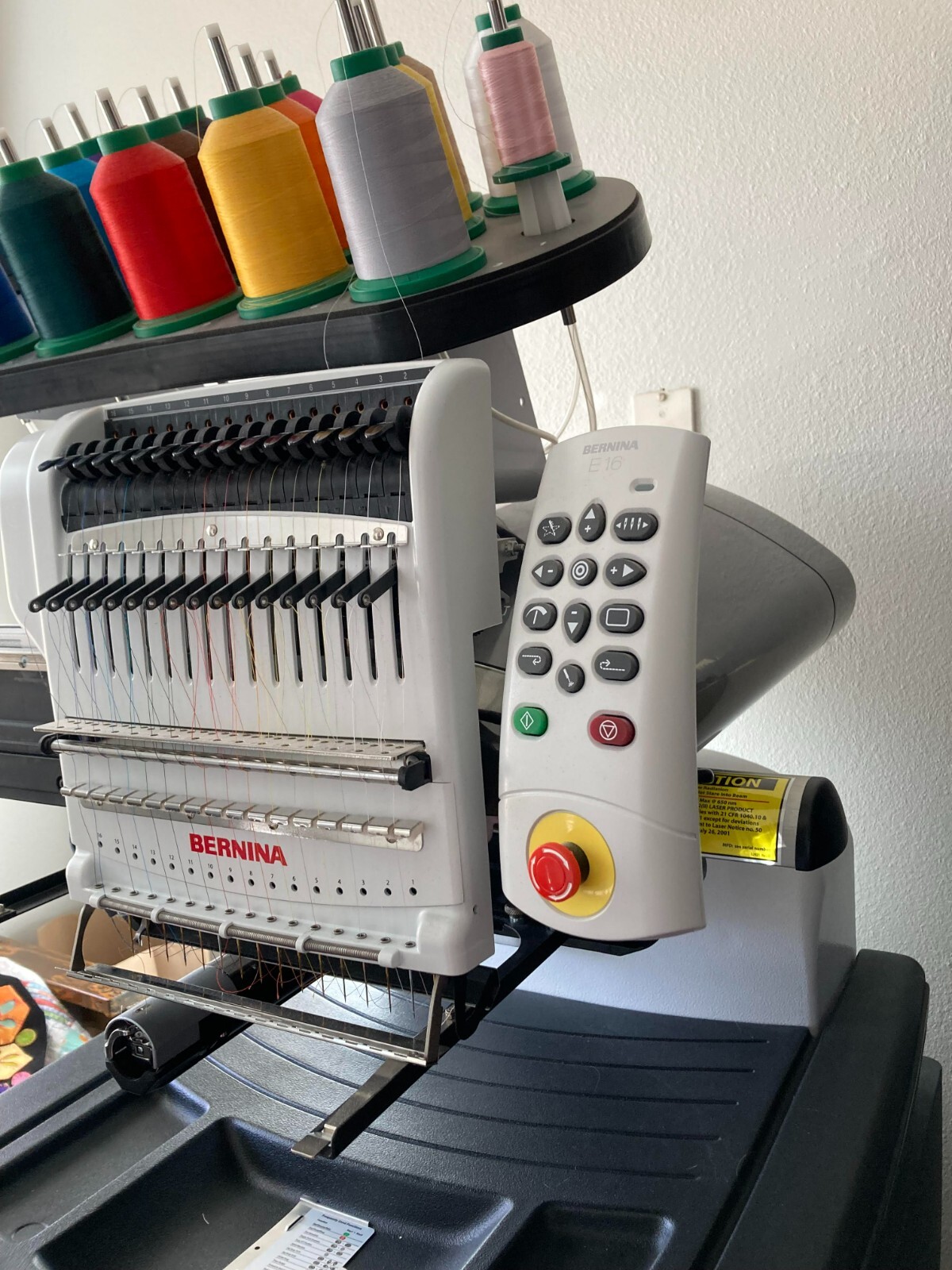 Bernina E16 Embroidery Machine with Extra Hoops, Cap Hoop Set | eBay