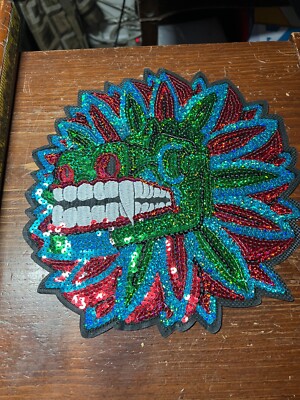 Aztec Mayan Dragon, Large 10" Quetzalcoatl, Kukulkan, iron-on patch ...