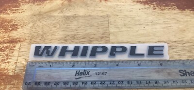 Whipple Embossed Stick-On Black Letters | eBay