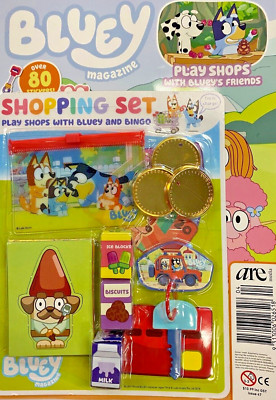 Bluey Magazine Issue 47 April 2024 with Bonus Play Shopping Toy Set ...