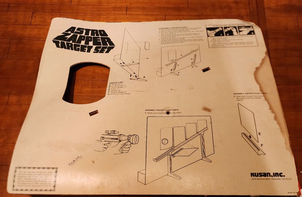 Vintage Astro Zapper Target Set by Kusan COMPLETE and UNUSED | eBay