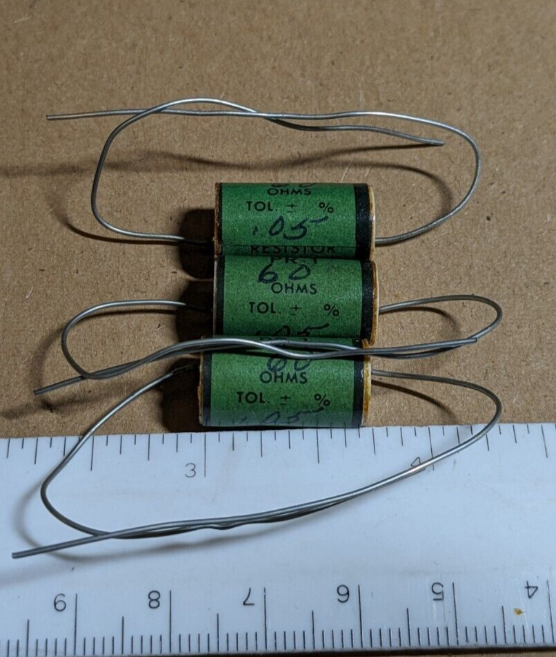 Lot of 3 Clarostat PR-1 60 Ohm .05% High Precision .5W Resistors | eBay