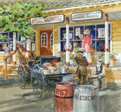 General Store by William Biddle - Art Print Poster 11" x 14" (4457) | eBay