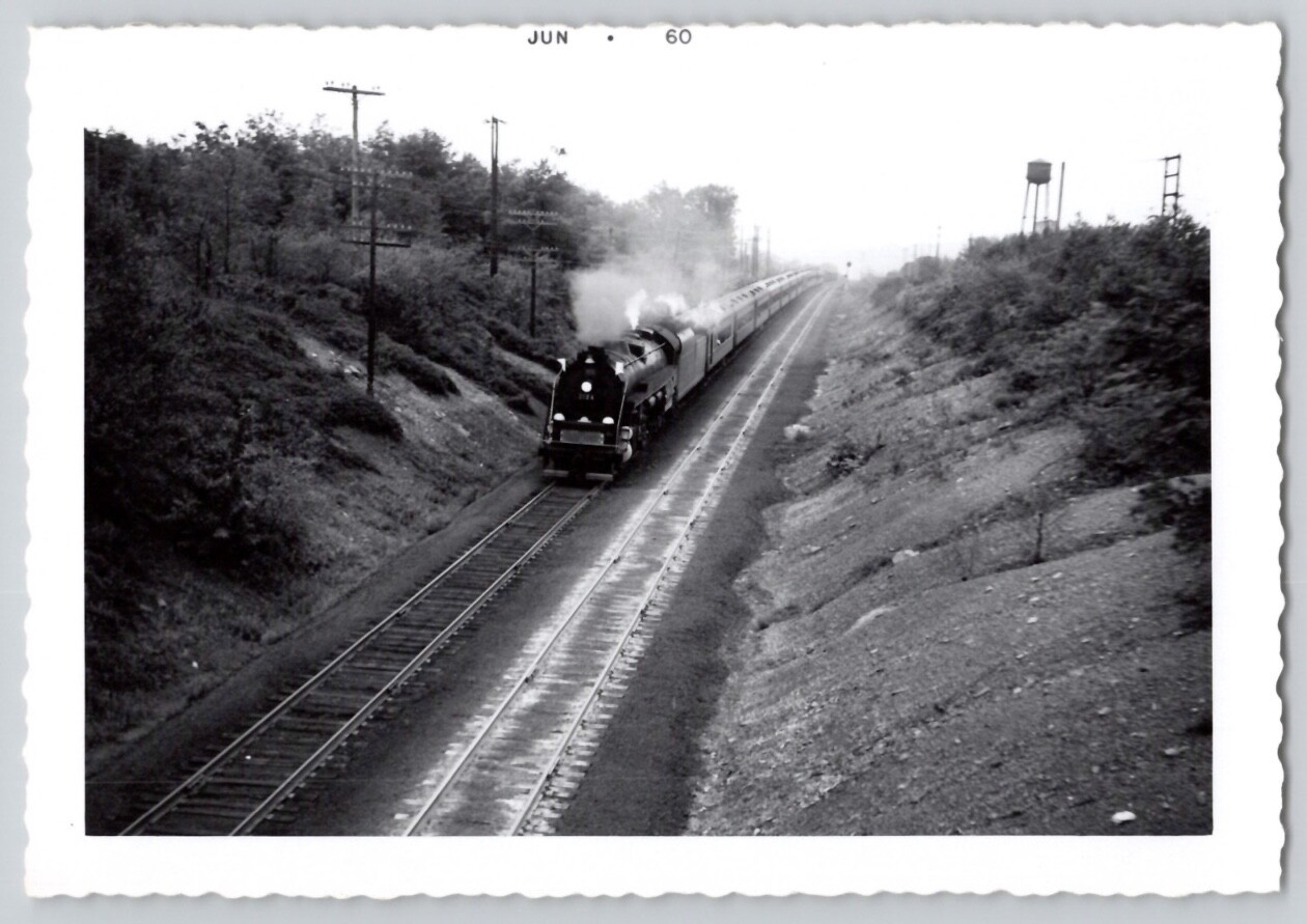 Railroad Photo - Reading #2124 Steam Locomotive 1960 Passenger Train ...