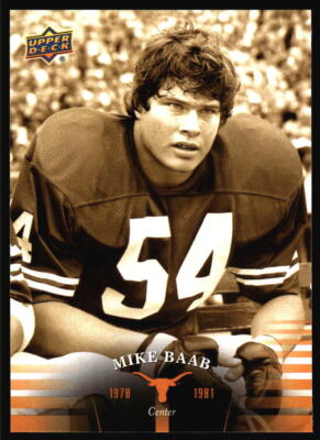 2011 Upper Deck University of Texas Mike Baab #39 Texas Longhorns | eBay