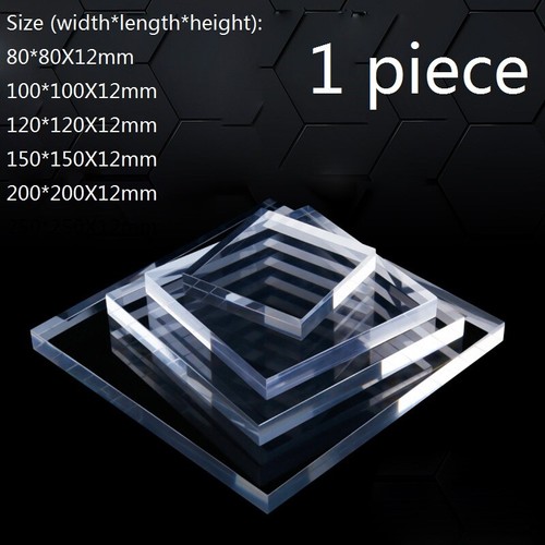 1PC Clear Acrylic Square Display Stand Counter Retail Riser Jewellery ...