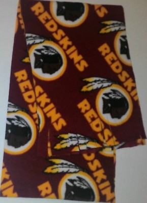 NFL WASHINGTON REDSKINS FLEECE SCARF-HANDMADE - 8" WIDE x 60" LONG | eBay